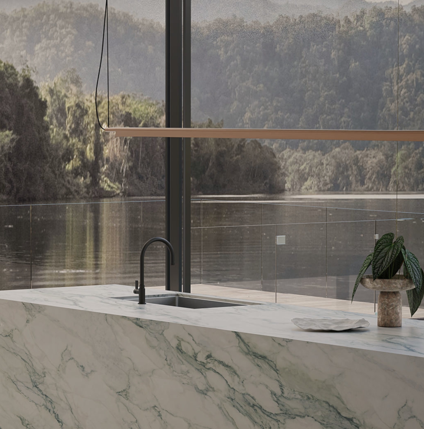 Calacatta Verde | Matt | Smartstone Sintered Collection