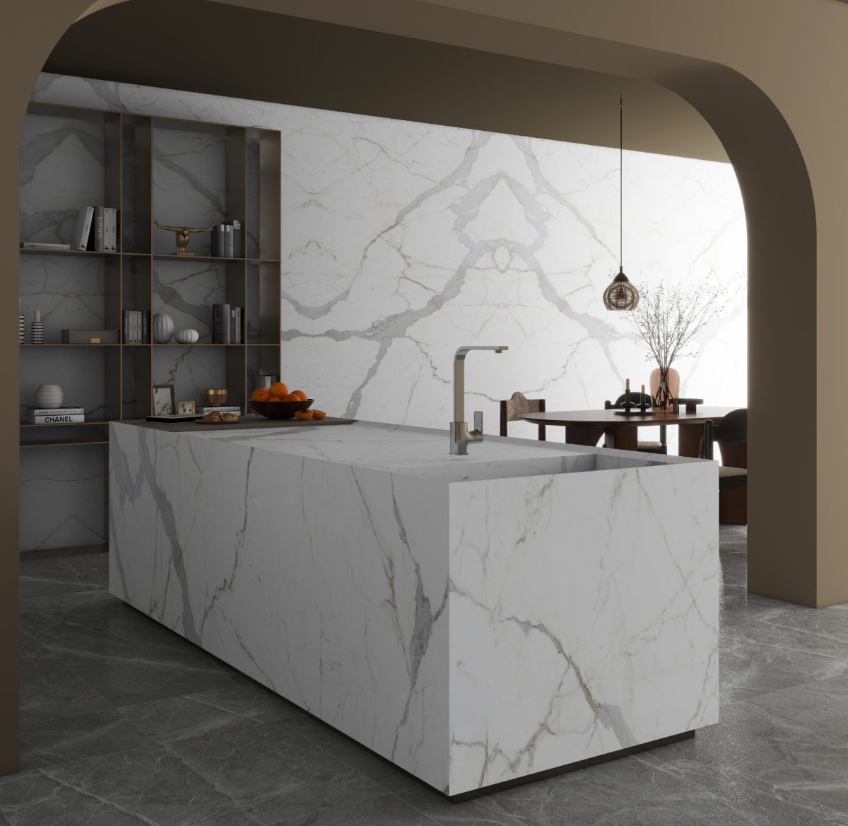Infinity Calacatta Matte YDL Stone Porcelain Slab