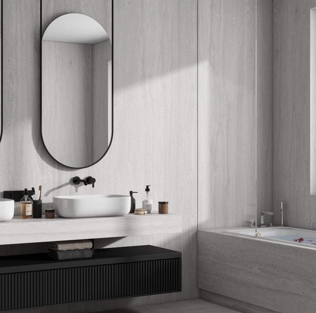 Ivory Travertine Matte YDL Stone Porcelain Slab