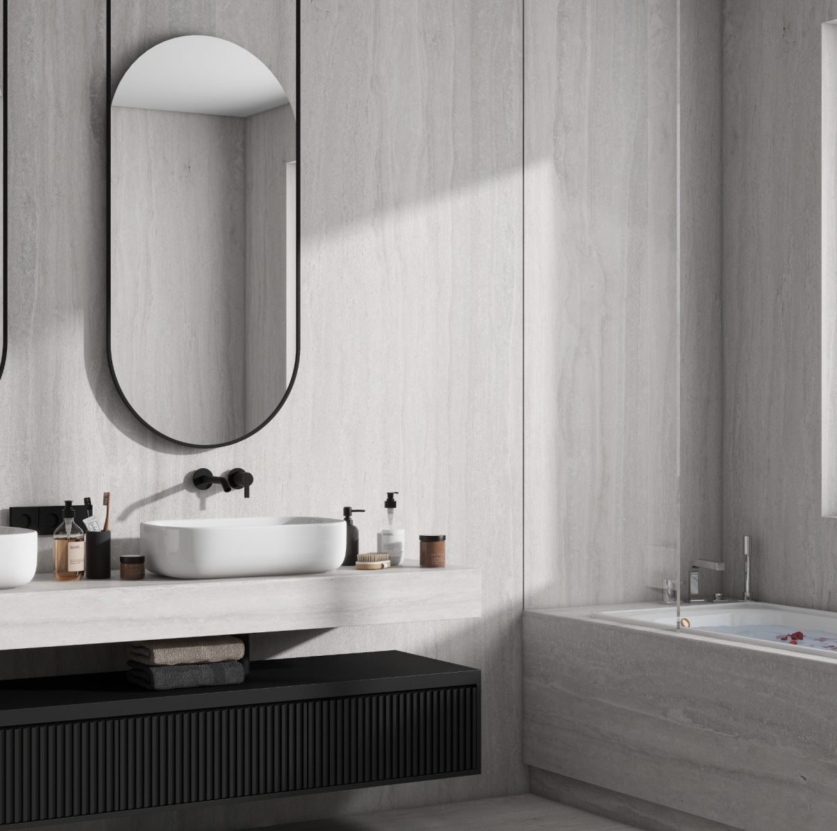 Ivory Travertine Matte YDL Stone Porcelain Slab