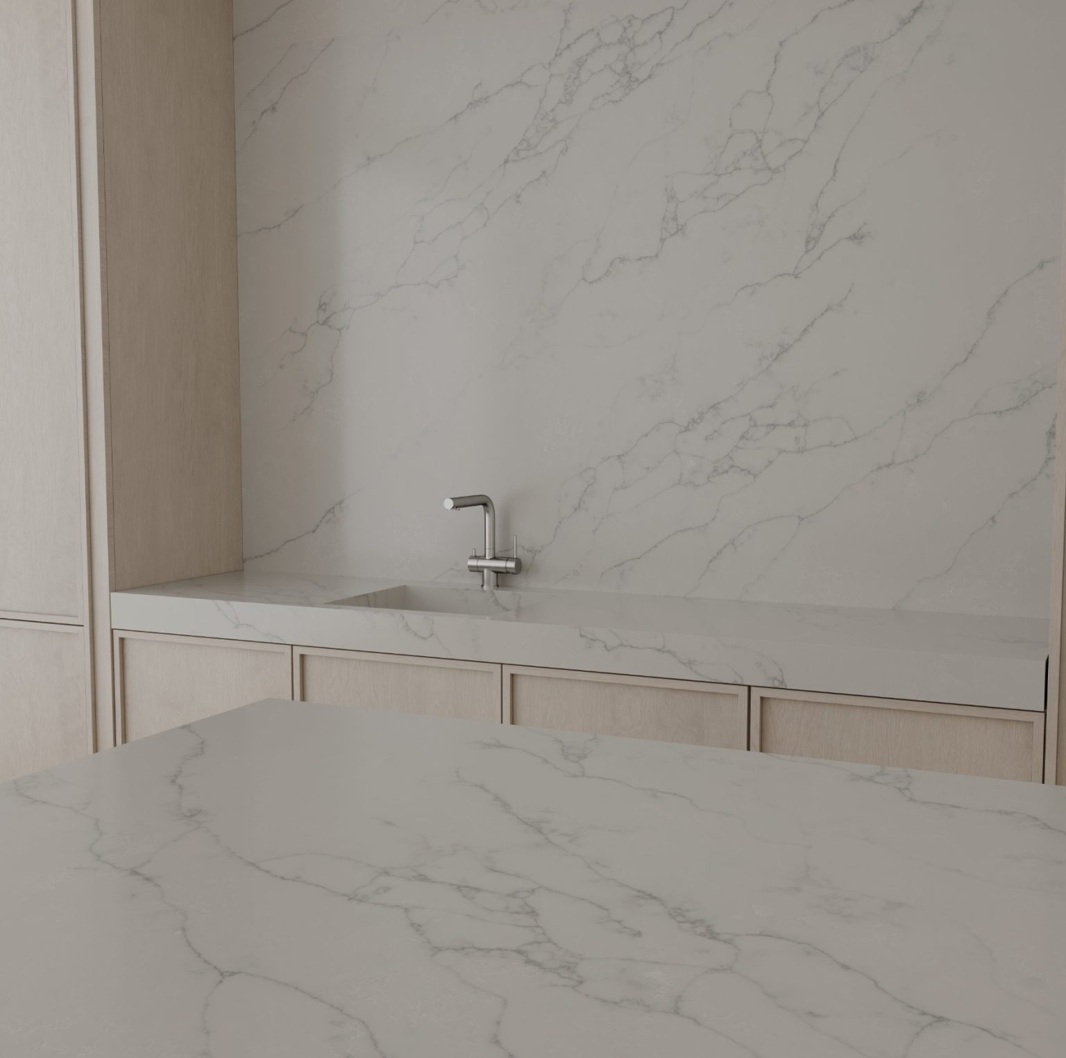 8060 Silken Veil Unistone - AUSKstone | Benchtop Factory Direct Supply ...