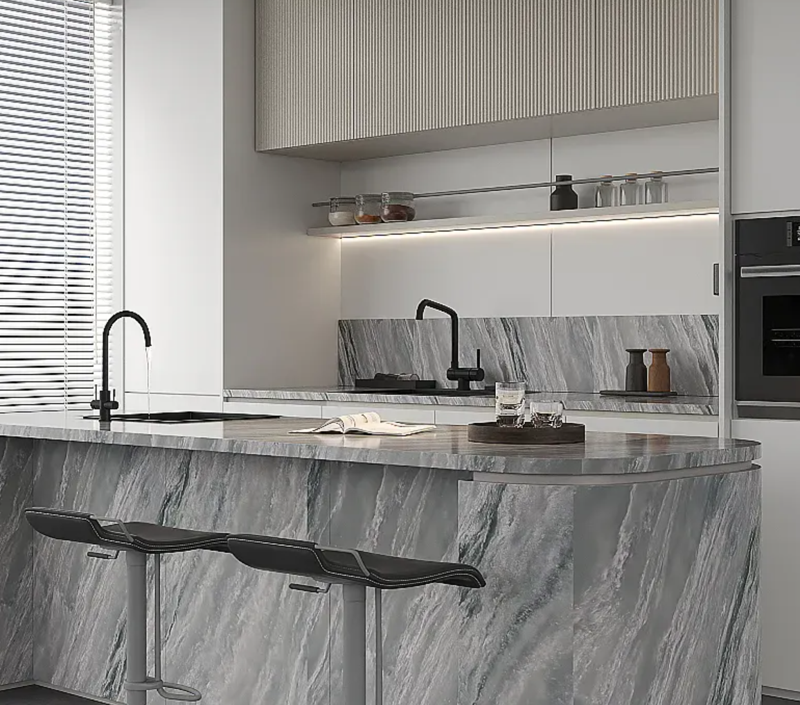 Quartzite Laguna Polished Celeste Stone - AUSKstone | Benchtop Factory ...